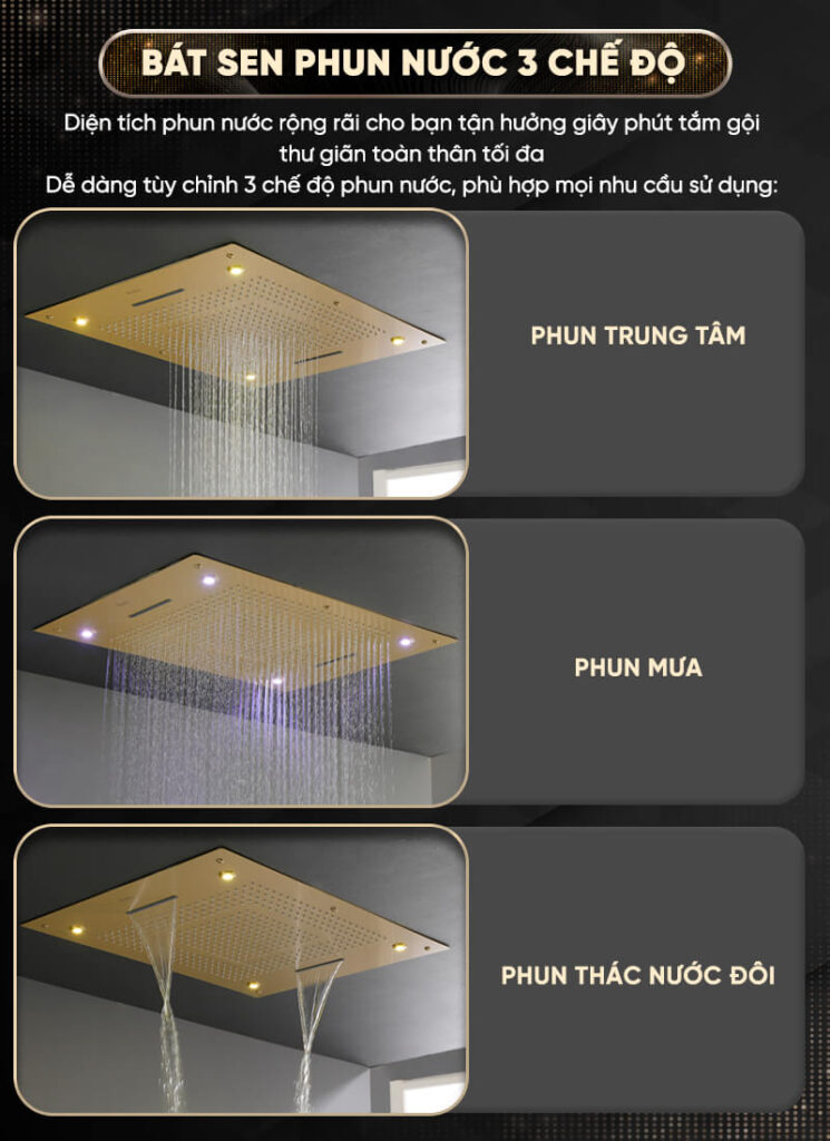 Sen tắm âm trần cao cấp ENIC SKY PRO