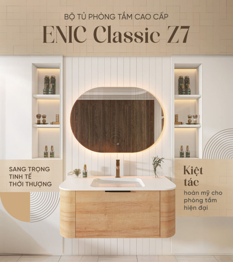 Bộ tủ phòng tắm cao cấp Enic® Classic Z7