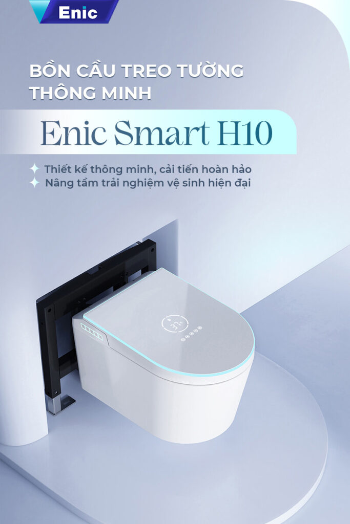 Bồn cầu treo tường thông minh Enic Smart H10
