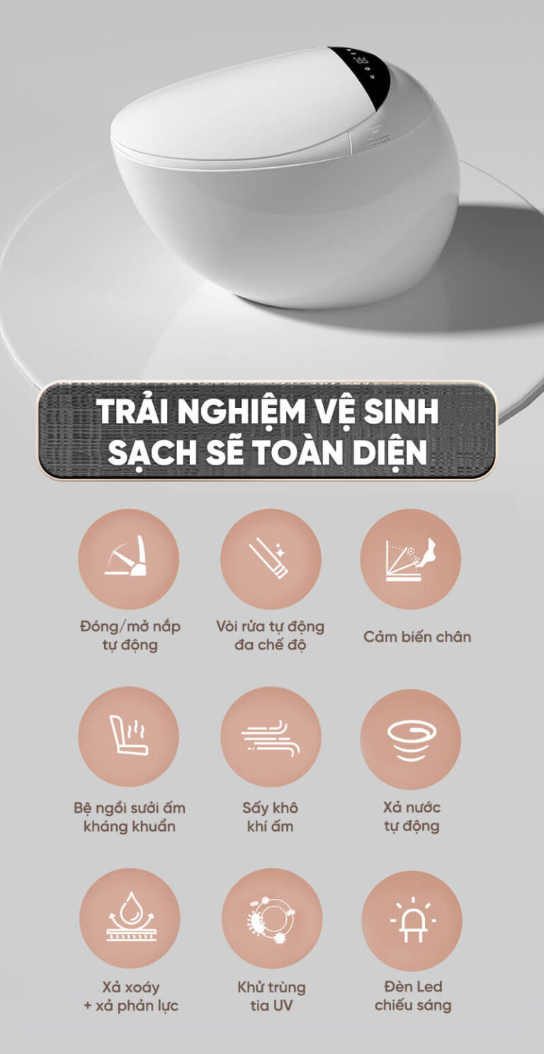 Bồn cầu trứng thông minh Enic Smart E2