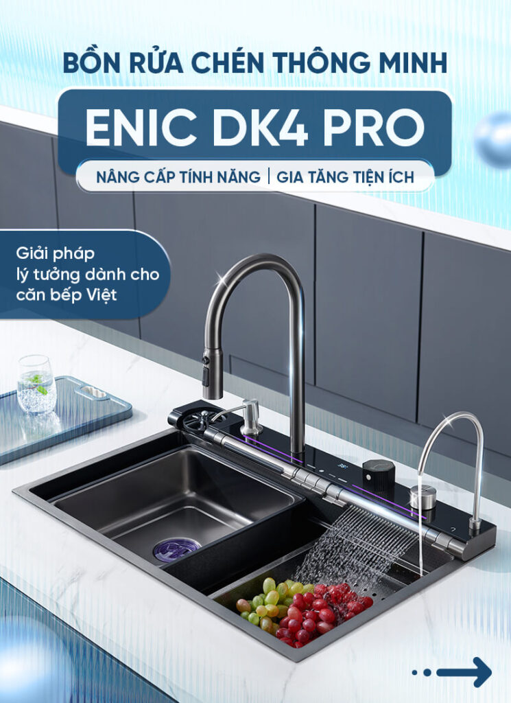 Bồn rửa chén thông minh Enic DK4 Pro